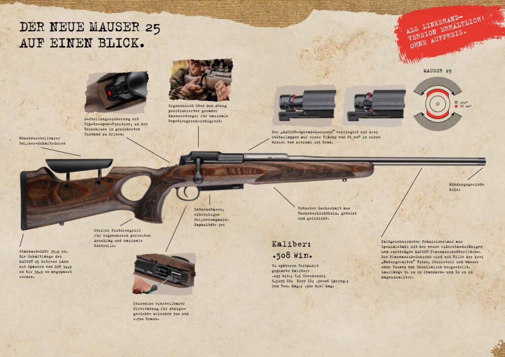 Mauser 25 Extreme Repetierbüchse - Venari Jagdtechnik